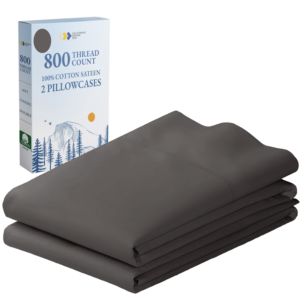 Click here for Luxury 800 Thread Count 2 King Pillowcases  100 Co... prices