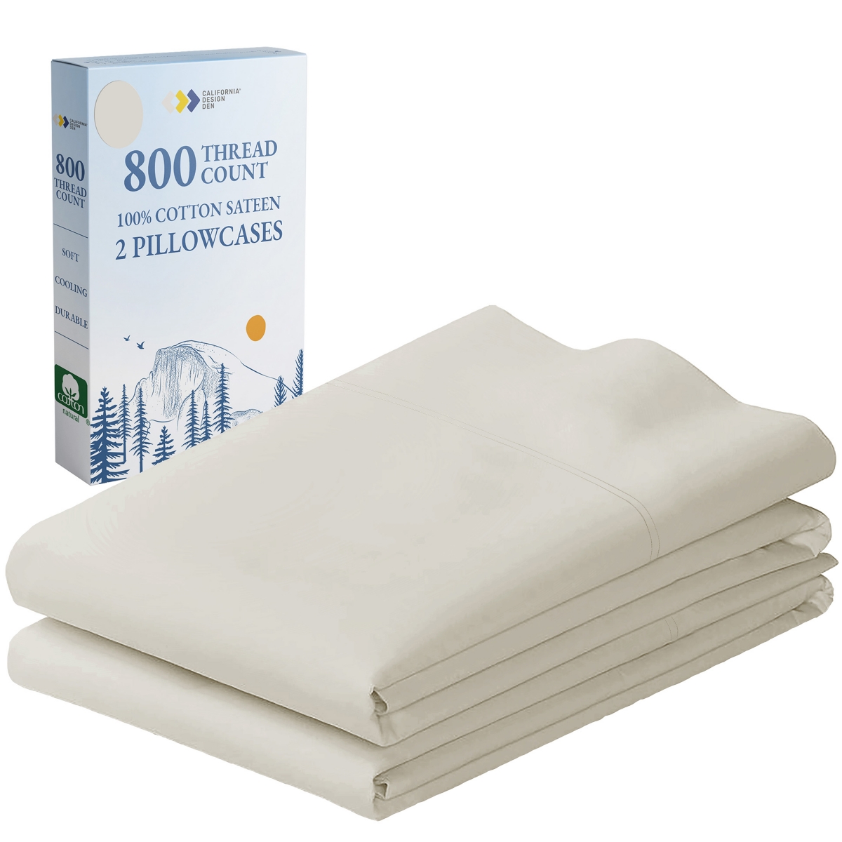 Click here for Luxury 800 Thread Count 2 King Pillowcases  100 Co... prices