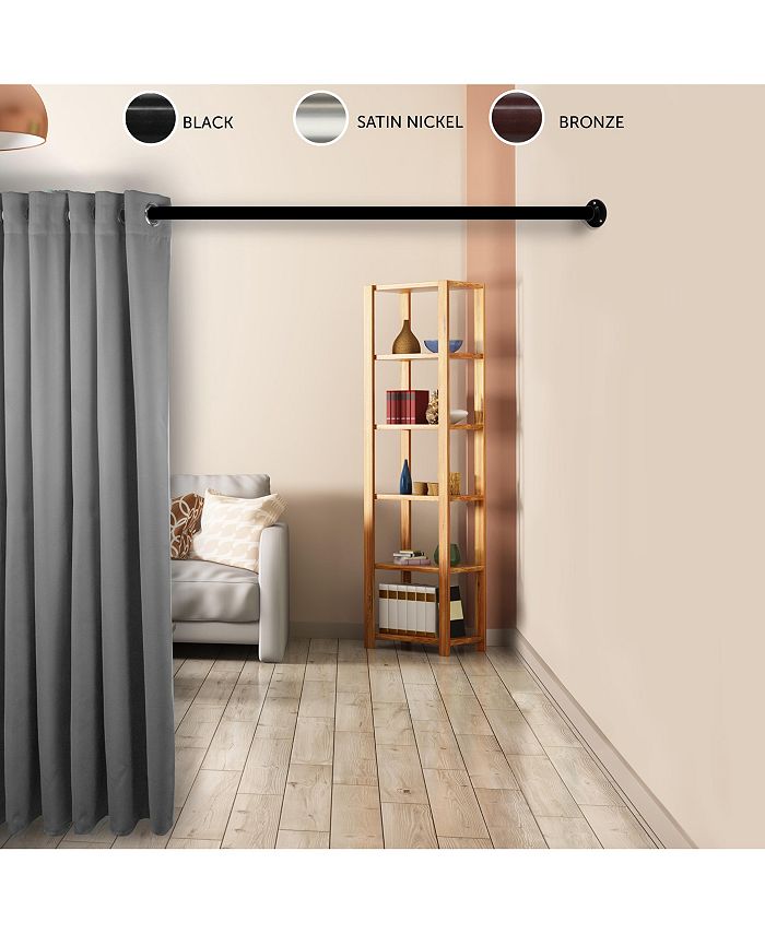 Rod Desyne 1" Adjustable 48-84" Room Divider Rod and Socket Set - Macy's