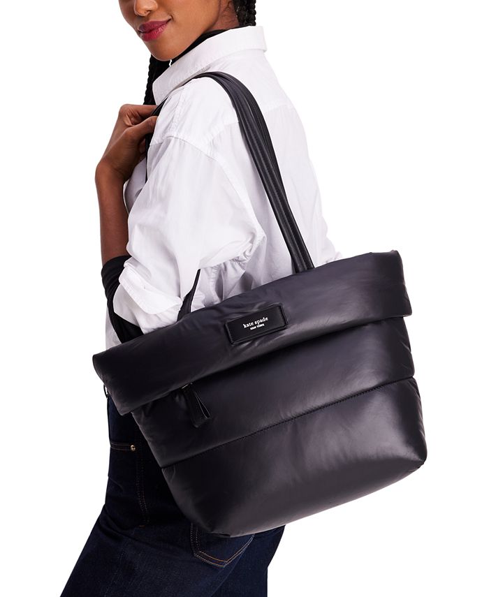 kate spade new york Puffed Puffy Fabric Small Tote - Macy's