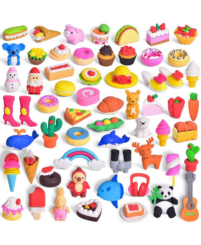 Fun Little Toys Cute 3D Puzzle Erasers for Kids 60pcs - Macy's
