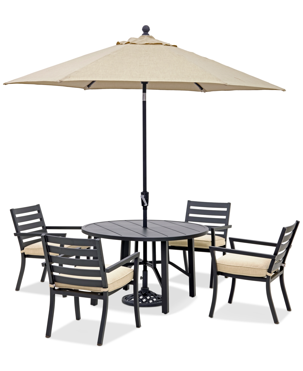 Click here for Astaire Outdoor 5-pc Dining Set (48 round table +... prices