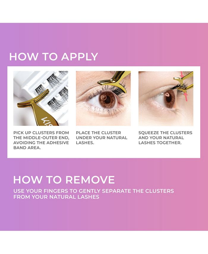 imPRESS Press-On Falsies Eyelash 20 Clusters Kit - Macy's