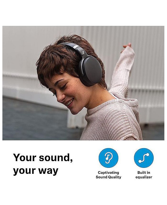 Sennheiser HD 450BT Bluetooth 5.0 Wireless Headphone with Active Noise ...