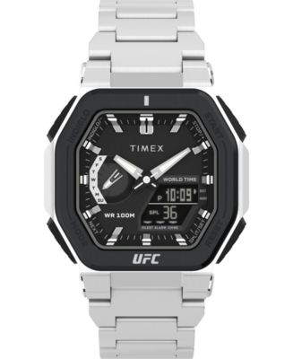 Timex UFC Men's Colossus Analog-Digital Silver-Tone Stainless Steel ...