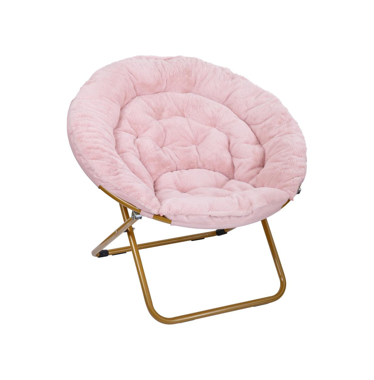 Click here for Ersa Oversize Folding Saucer Chair With Cozy Faux... prices