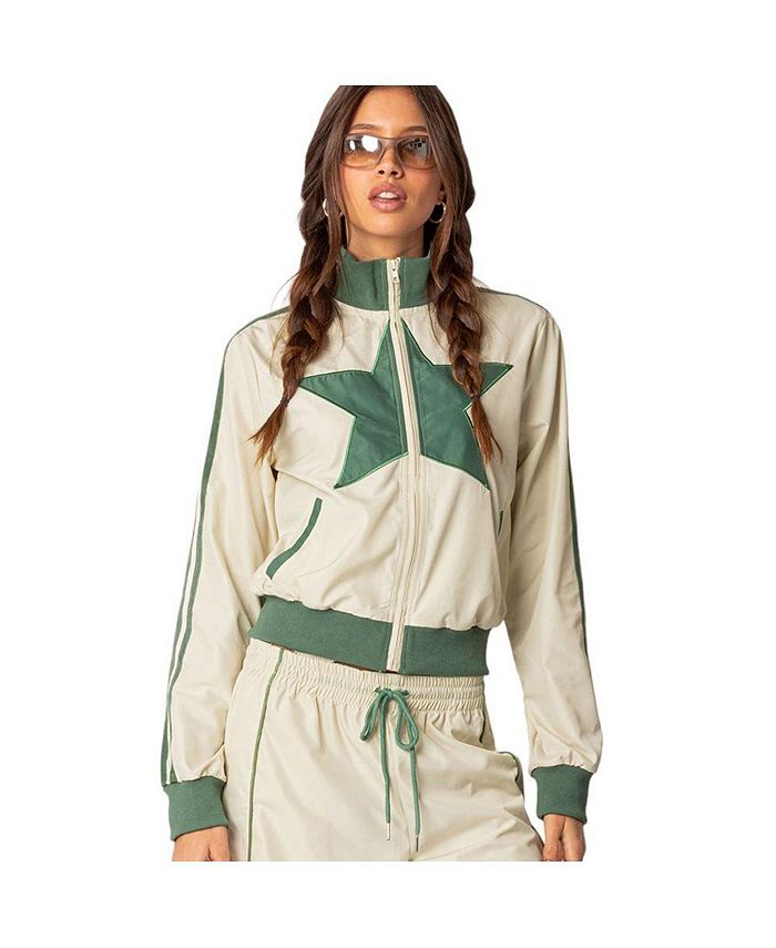 Edikted Women's Superstar nylon track jacket - Macy's