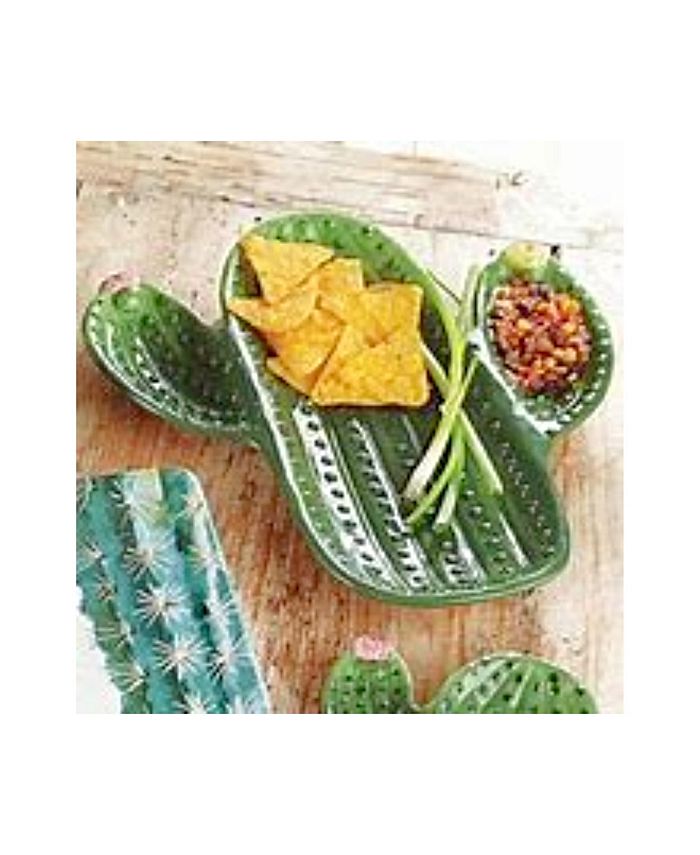 Certified International Cactus Verde 3-D Chip and Dip - Macy's