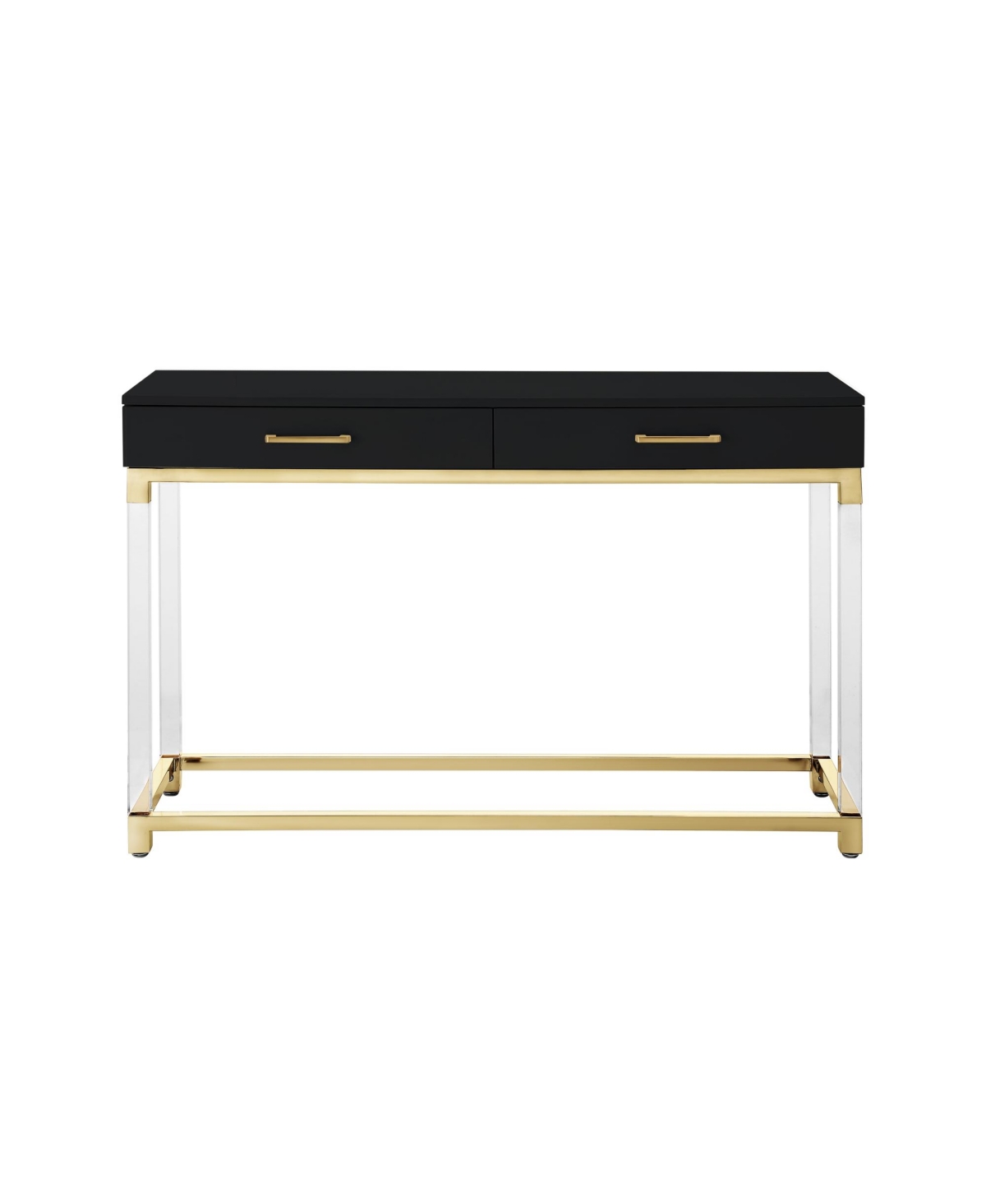 Click here for Inspired Home Caspian Console Table - Black/gold prices