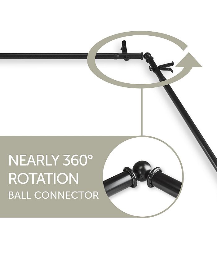 Rod Desyne Delilah 13/16 4-Sided Bay Window Curtain Rod - Macy's