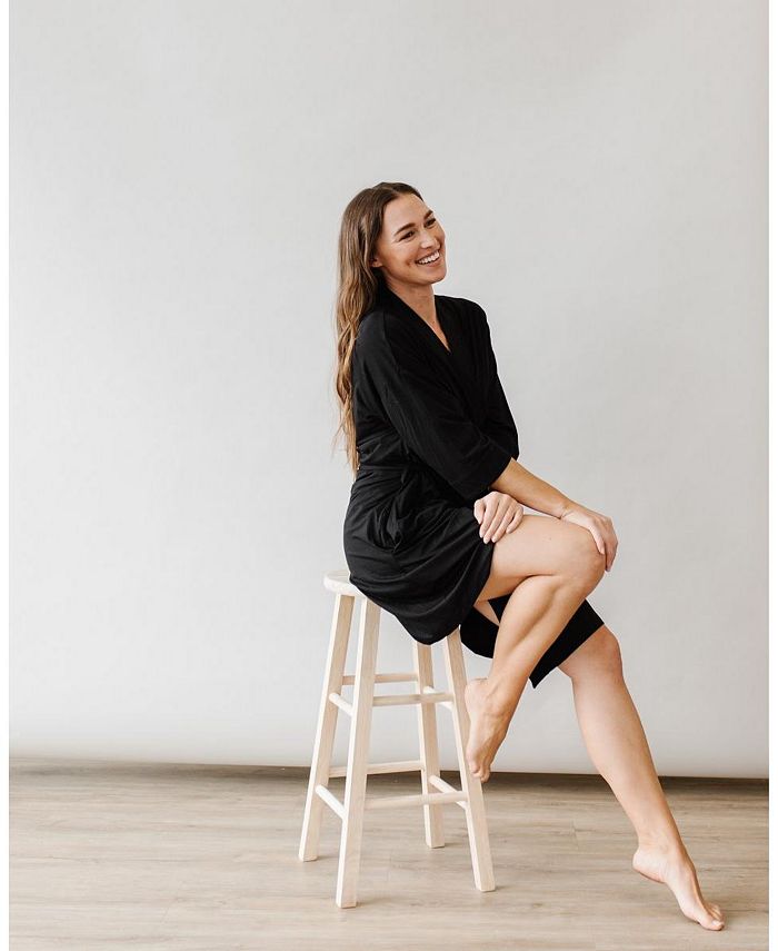 Cozy Earth Women's Stretch-Knit Viscose from Bamboo Kimono Robe - Macy's