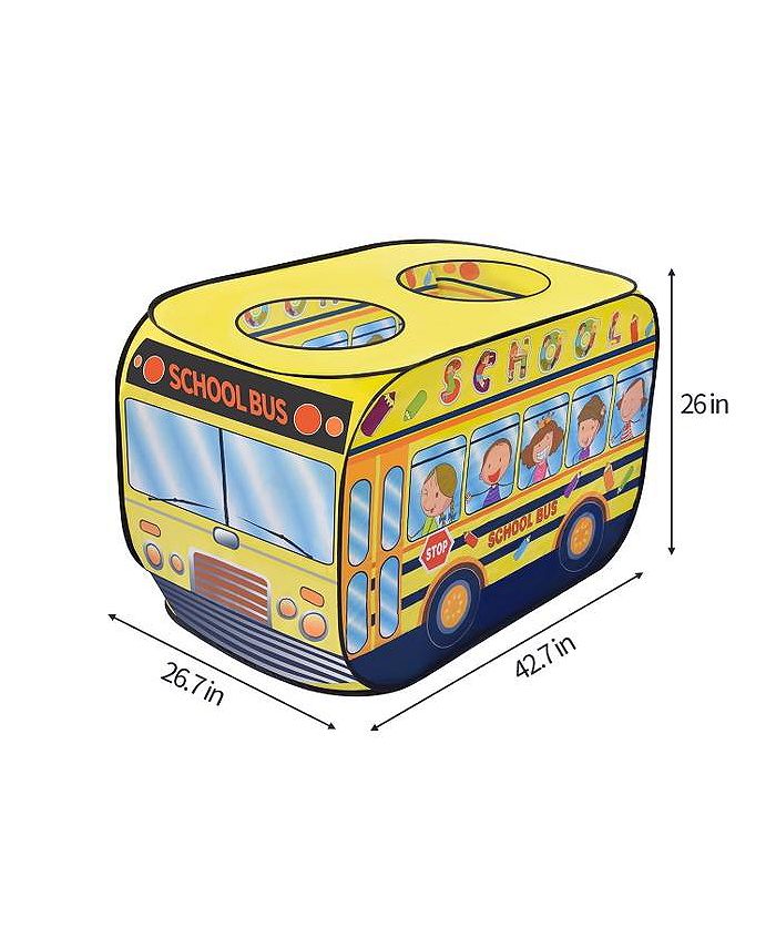 Fun Little Toys School Bus Kids Pop Up Tent - Macy's