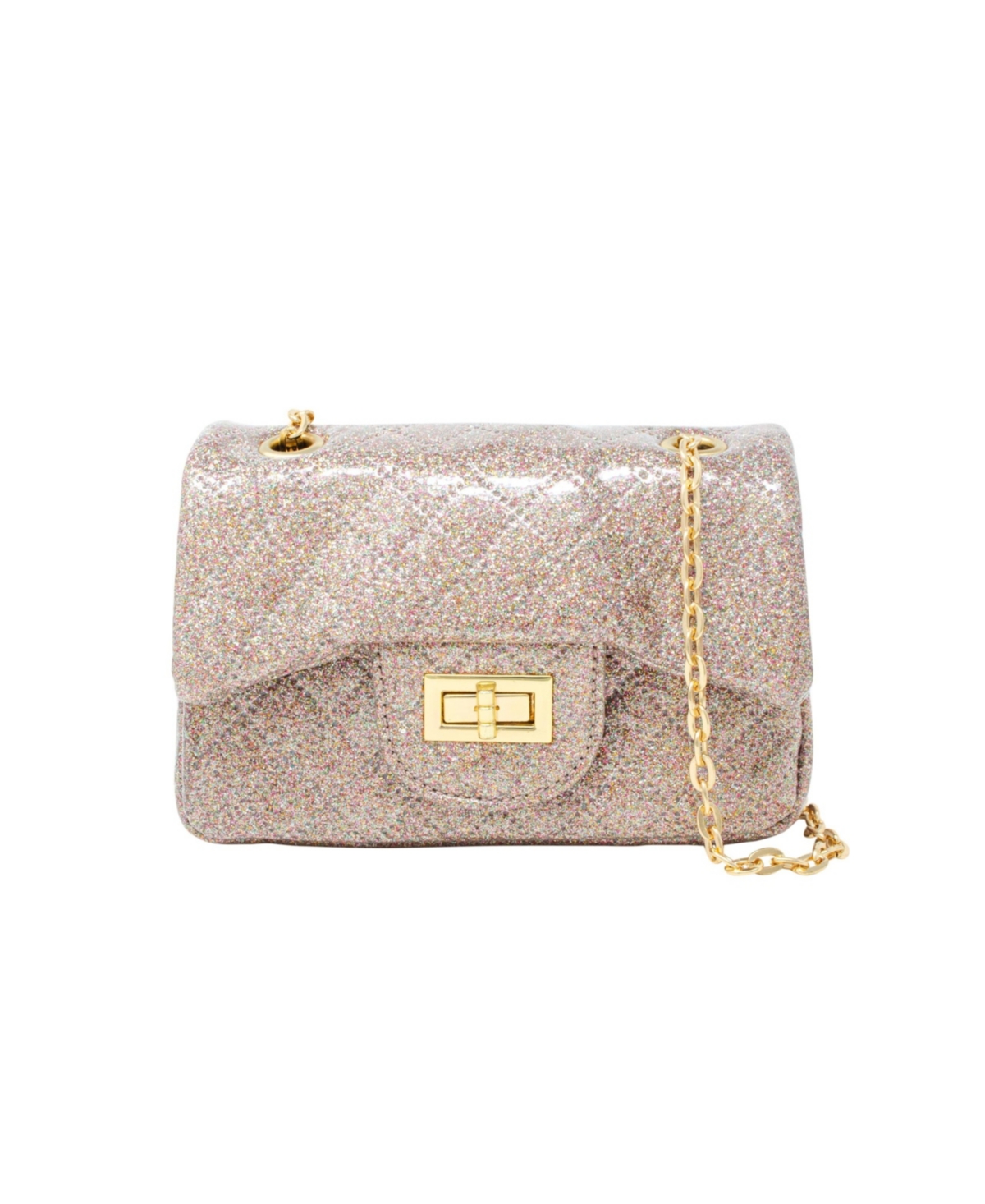 Click here for Girls Rainbow Classic Quilted Sparkle Mini Handbag... prices