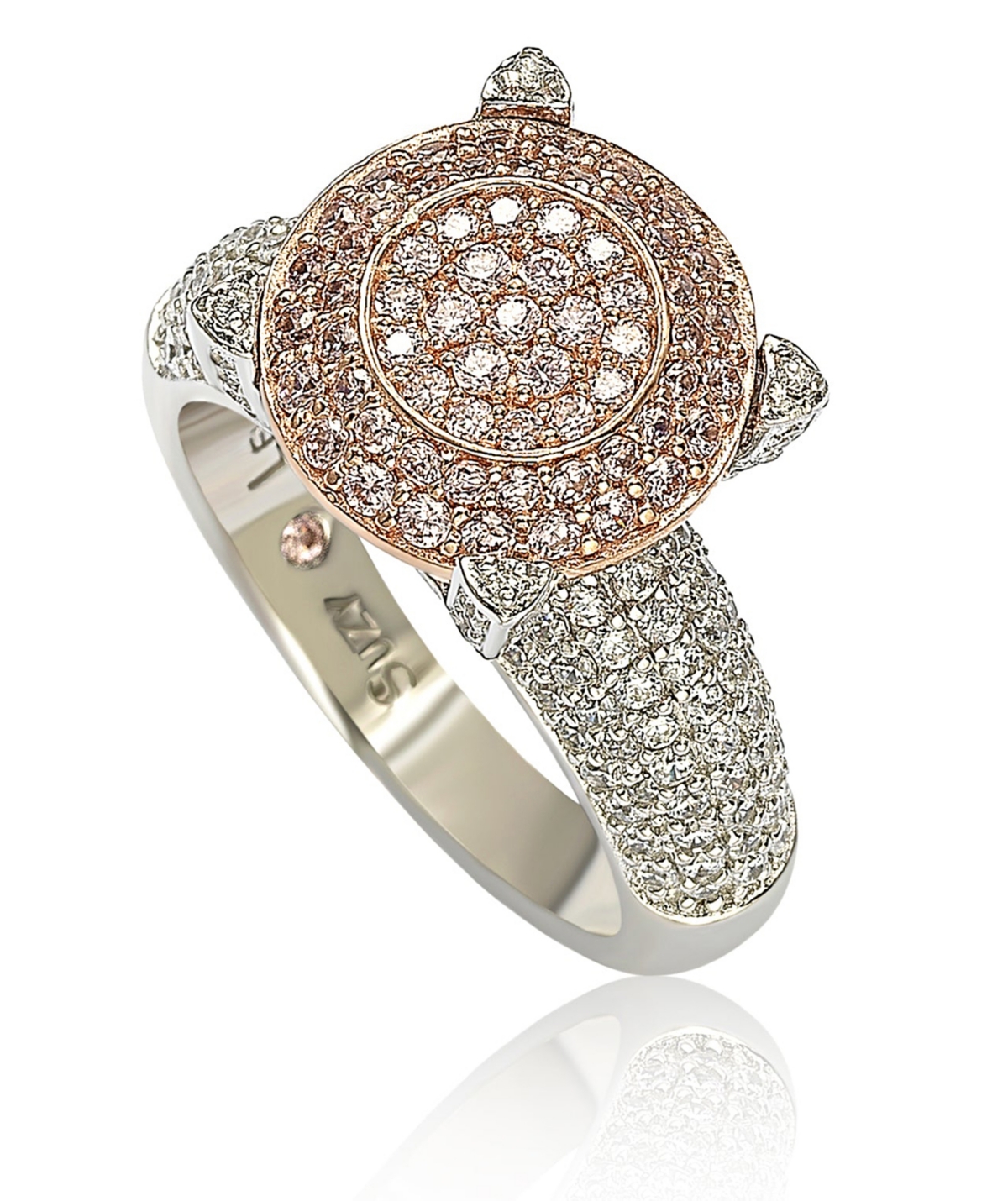 Click here for Suzy Levian Sterling Silver Cubic Zirconia Pave Ce... prices