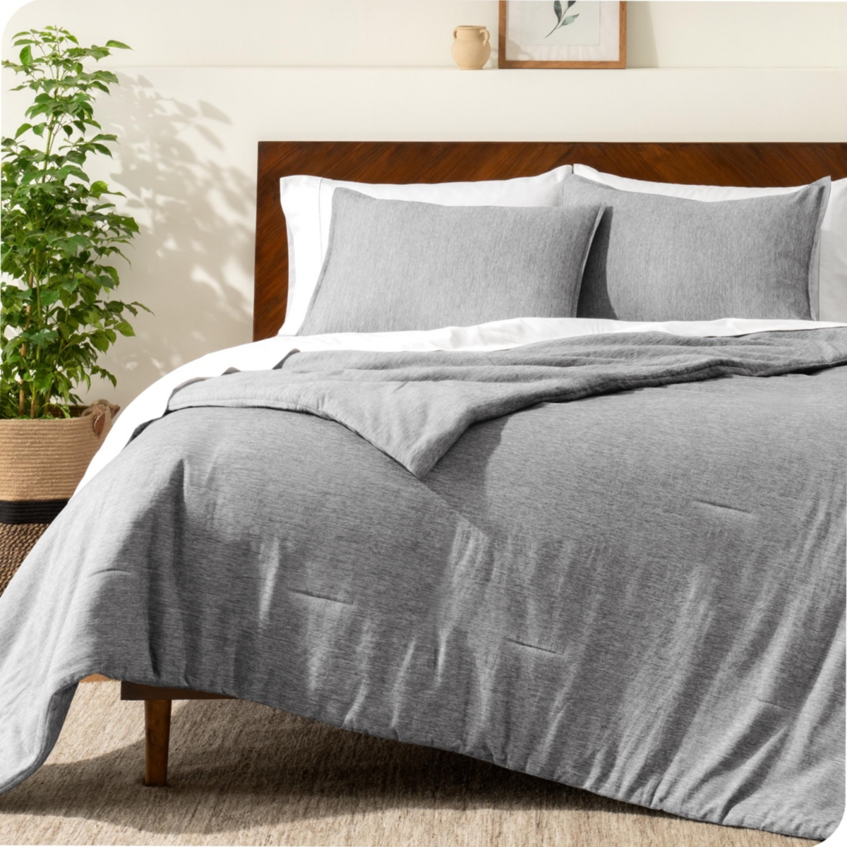 Click here for Bare Home Down Alternative Comforter Set - Heather... prices