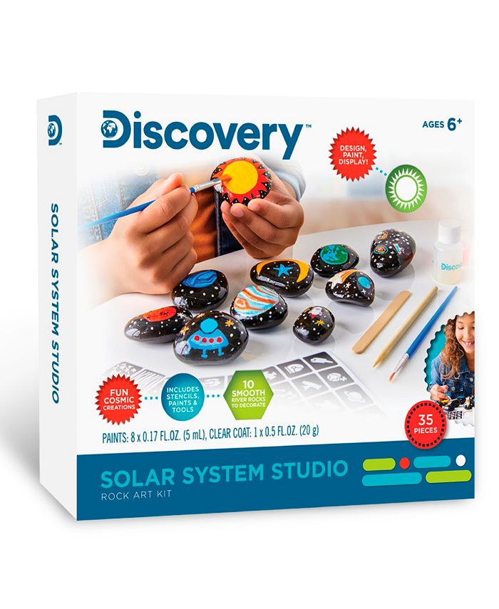 Discovery Kids Solar System Rock Art Studio 67 Piece Set - Macy's