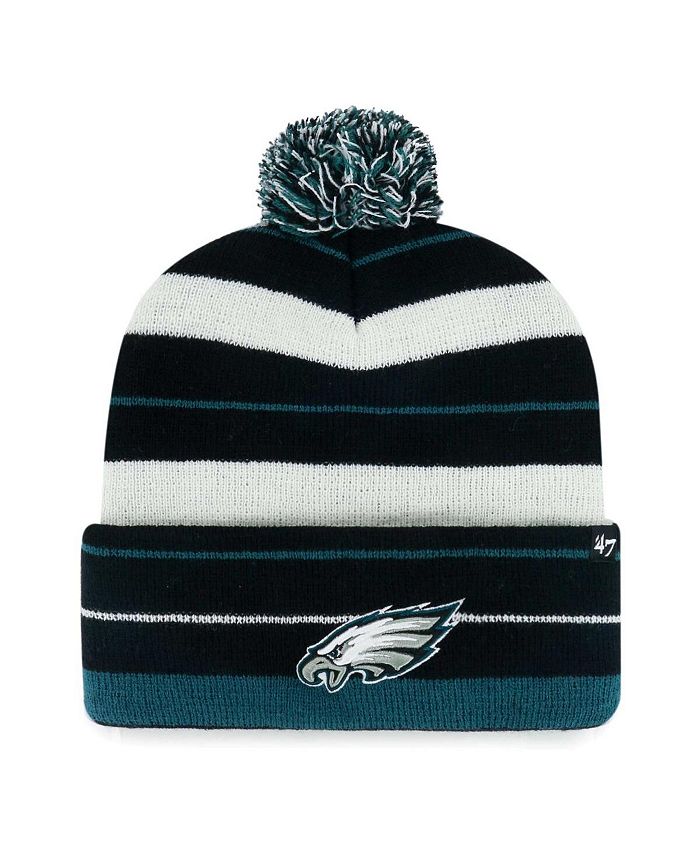 '47 Brand Men's Black Philadelphia Eagles Powerline Cuffed Knit Hat ...
