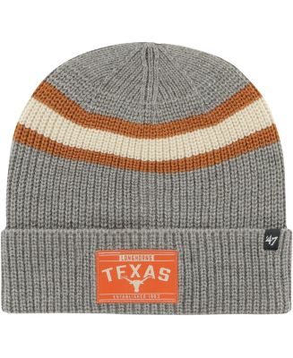 Men's '47 Brand Charcoal Texas Longhorns Penobscot Cuffed Knit Hat - Macy's