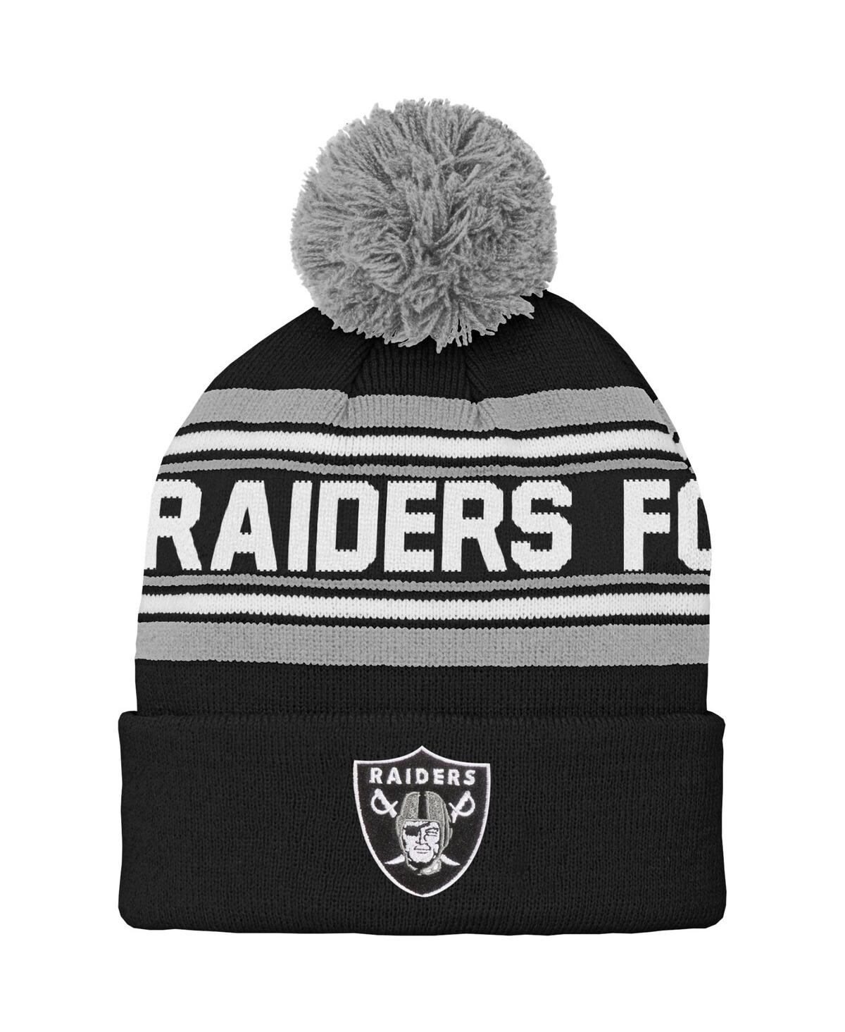 Click here for Youth Boys and Girls Black Las Vegas Raiders Jacqu... prices