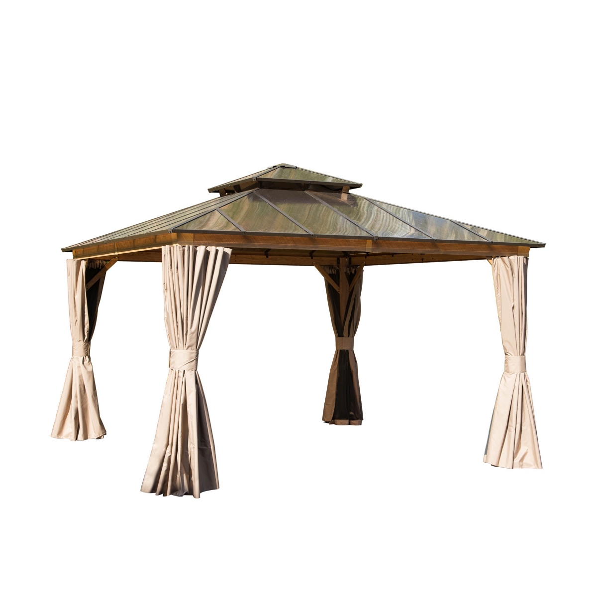 Click here for Streamdale 12X12 Hardtop Gazebo with Curtains and... prices