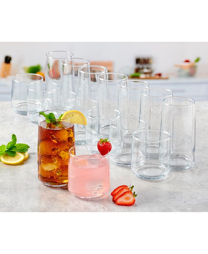 Anchor Hocking 16 Piece Finland Drinkware Set - Macy's