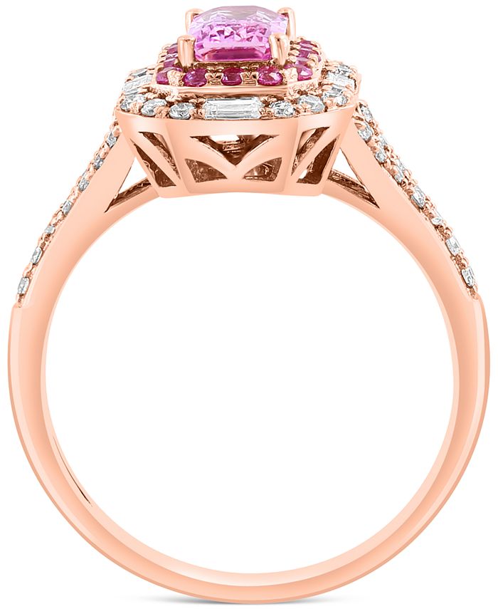 EFFY Collection EFFY® Pink Sapphire (5/8 ct. t.w) & Diamond (1/3 ct. t ...