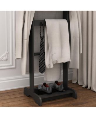 Accent Portable Garment Rack, Clothes Valet Stand with Storage ...