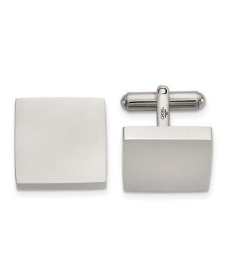 Chisel Stainless Steel Polished Square Cuff Links - Macy's