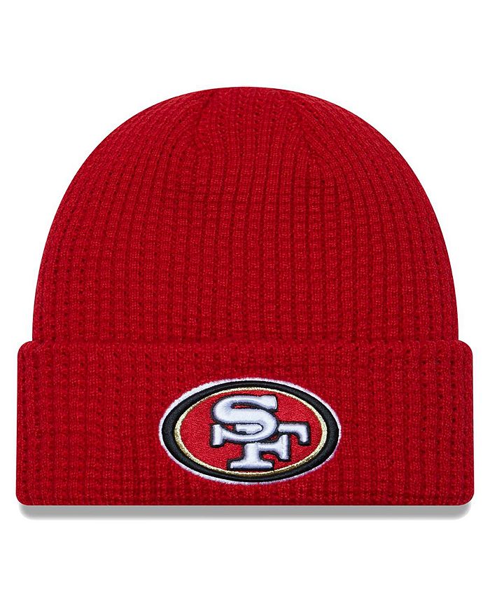 New Era Men's Scarlet San Francisco 49ers Prime Cuffed Knit Hat - Macy's