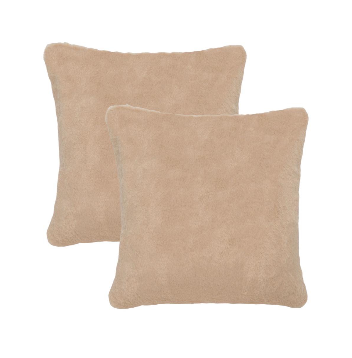 Click here for Safavieh Flayn 22 x 22 Pillow (Set of 2) - Brown prices