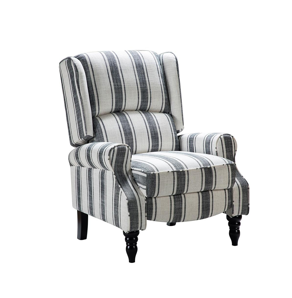 Click here for Asikli Manual Recliner with Wingback Design - Stri... prices