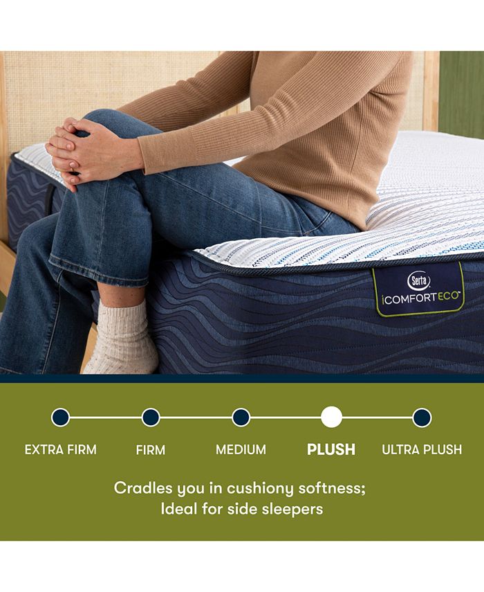 Serta CLOSEOUT! iComfort ECO S40HD 14" Plush Hybrid Mattress Collection ...