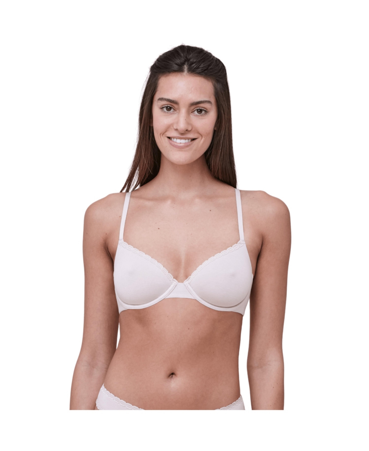 Click here for Womens Adorned Cotton Underwire Bra - Cashmere prices