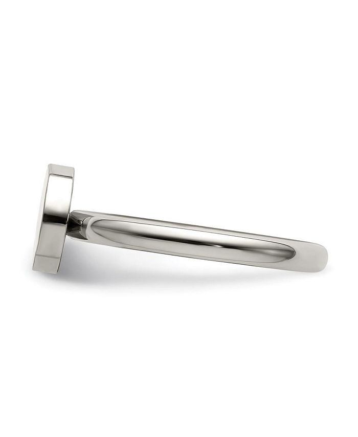 Chisel Stainless Steel Polished Circle Ring - Macy's
