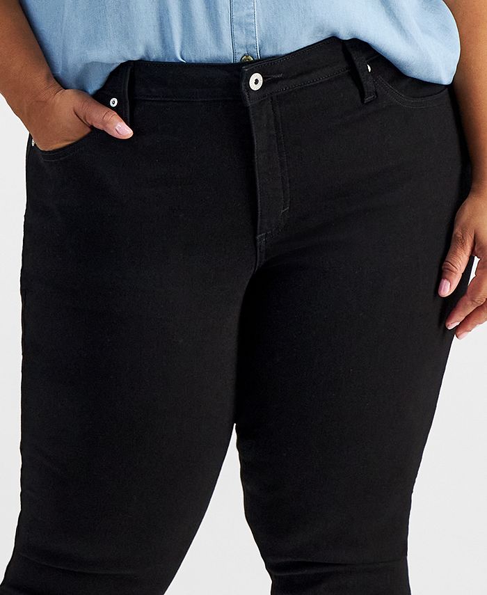 Style & Co Plus Size Mid-Rise Slim-Leg Stretch Jeans - Macy's