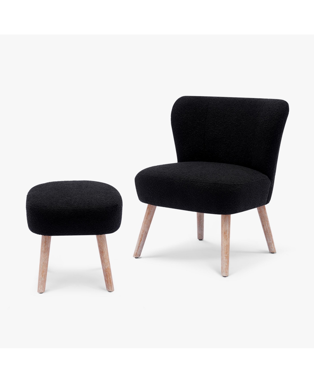 Click here for 25.5 Wide Upholstered Boucle Accent Chair with Ott... prices