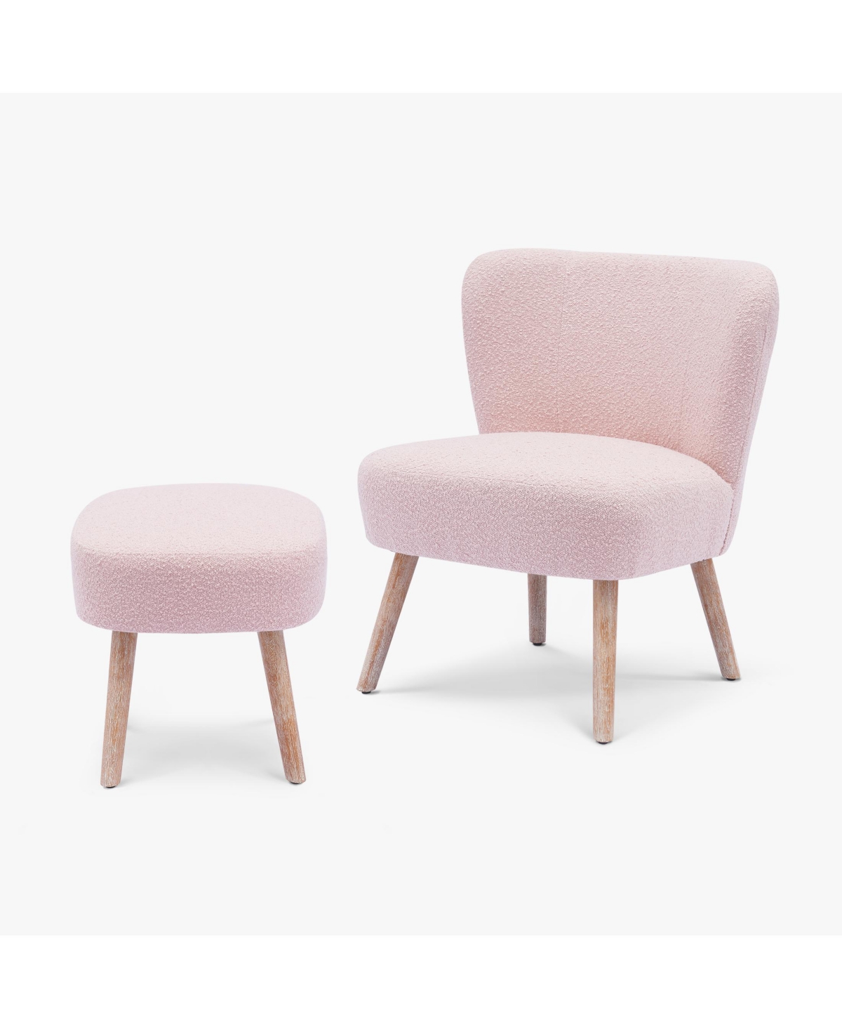 Click here for 25.5 Wide Upholstered Boucle Accent Chair with Ott... prices