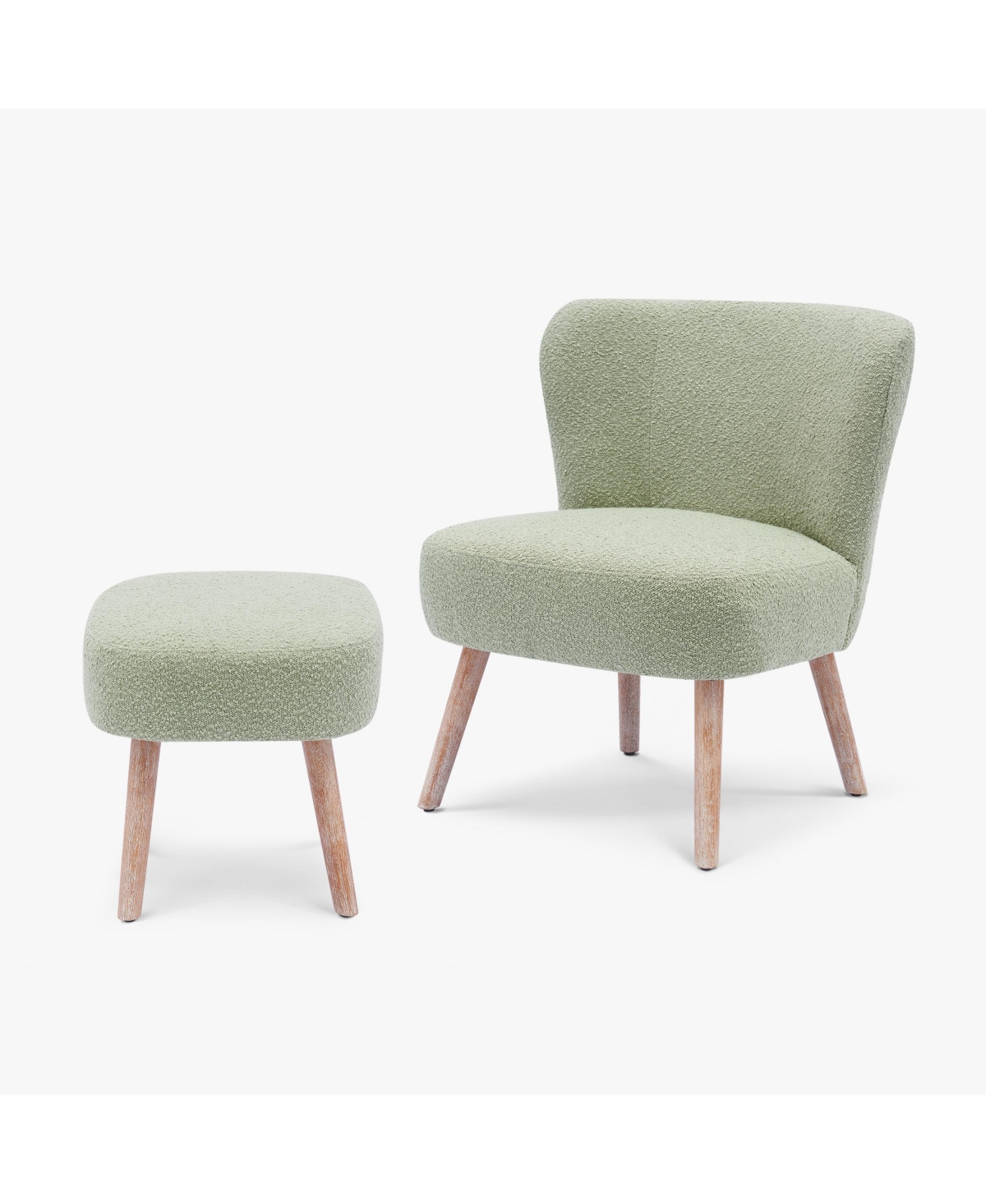 Click here for 25.5 Wide Upholstered Boucle Accent Chair with Ott... prices