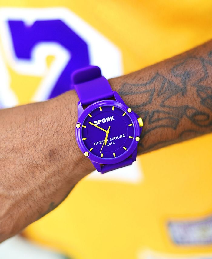 SPGBK Watches Unisex Griffin Royal Purple Silicone Band Watch 44mm - Macy's