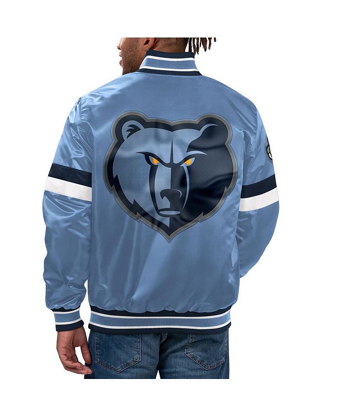 Starter Men's Light Blue Memphis Grizzlies Home Game Satin Full-Snap Varsity Jacket - Macy's