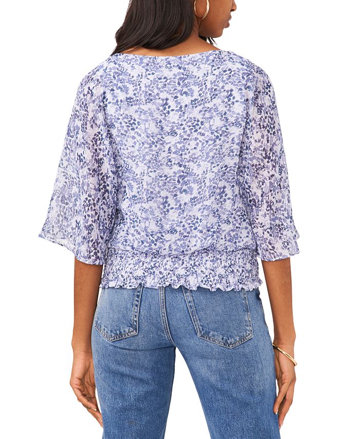 Sam & Jess Women's Smocked-Waist Top - Macy's
