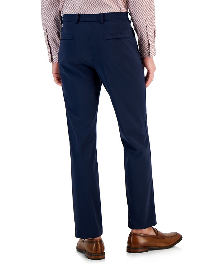 Alfani Men's Classic-Fit Solid Stretch Suit Pants, Created for Macy's ...
