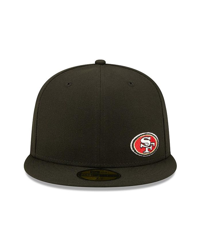 New Era Men's Black San Francisco 49ers Flawless 59FIFTY Fitted Hat ...