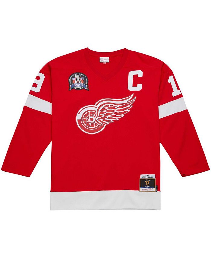 Mitchell & Ness Men's Steve Yzerman Red Detroit Red Wings Captain Patch ...