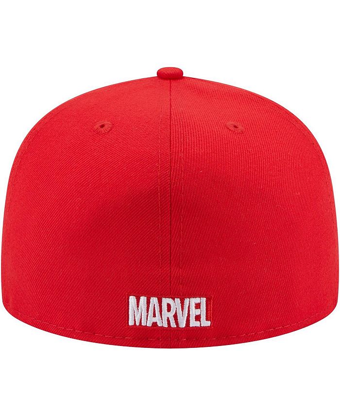 New Era Men's Red Spider-Man Faces 59FIFTY Fitted Hat - Macy's