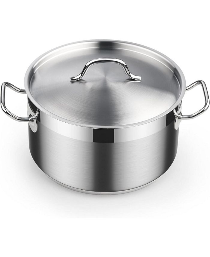 Cooks Standard 6-Quart Stock Pot with Lid, Professional 18/10 Stainless ...