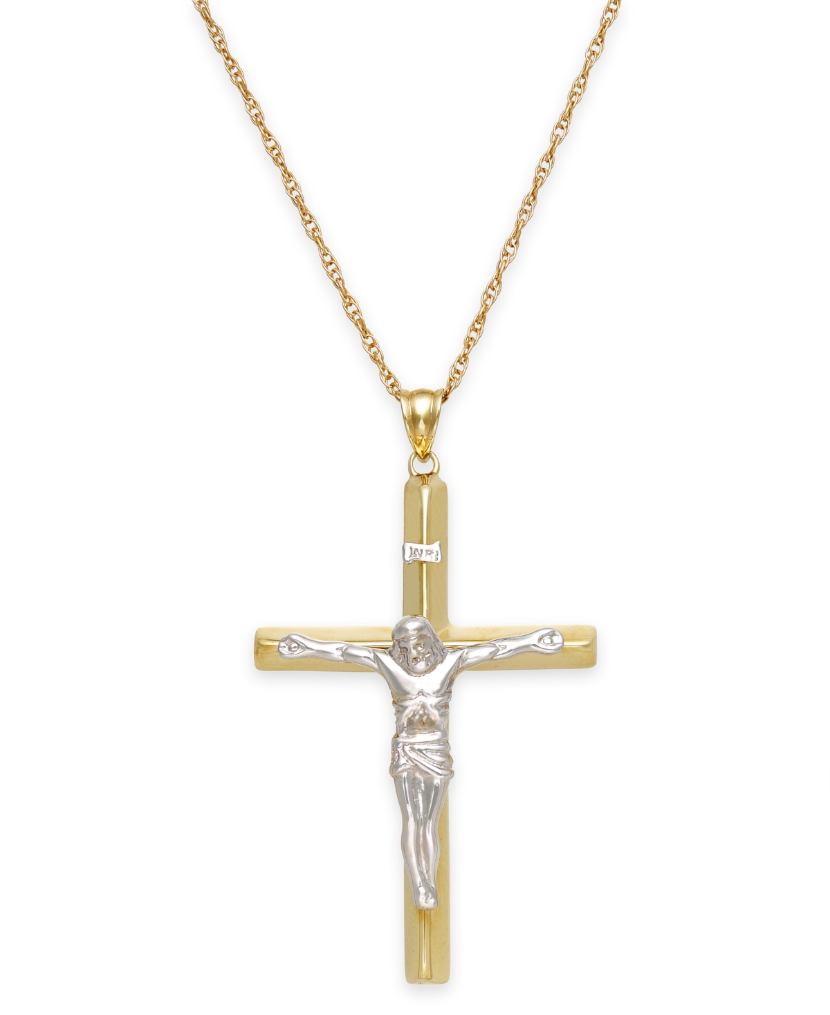 Click here for Mens Crucifix Pendant in 10k Gold prices