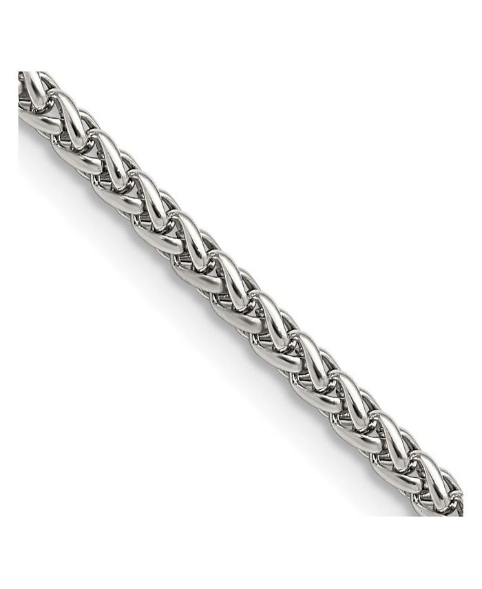 Chisel Stainless Steel 3mm Wheat Chain Necklace - Macy's