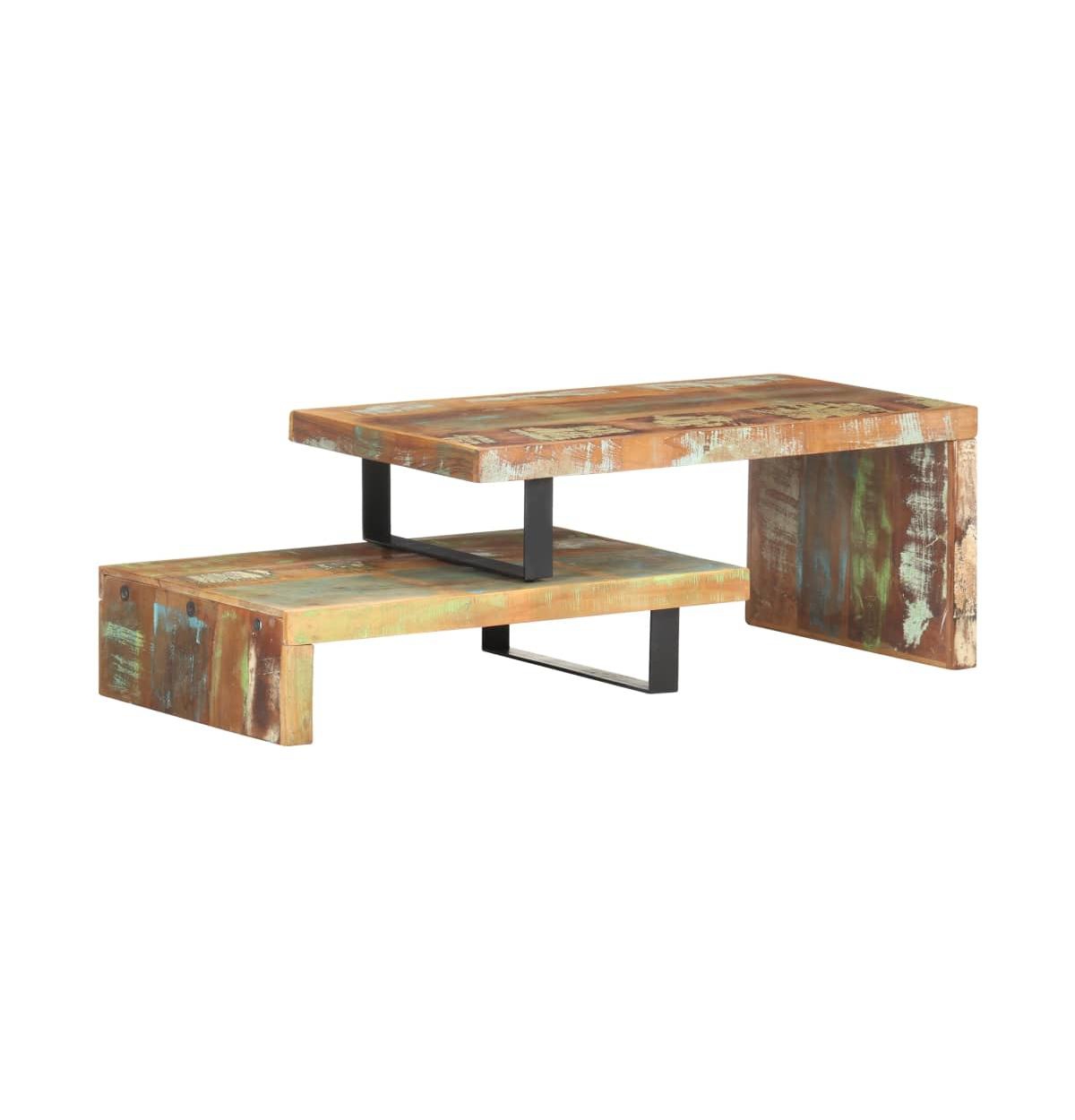 Click here for 2 Piece Coffee Table Set Solid Reclaimed Wood - Br... prices
