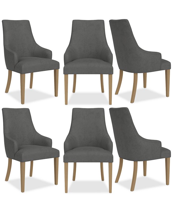 Furniture Nelin 6pc Dining Chair Set - Macy's